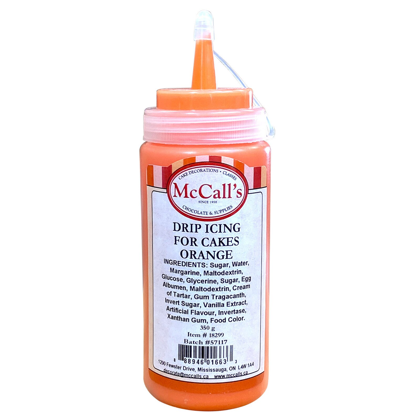 Cake Drip Icing Orange 350 g | McCall's