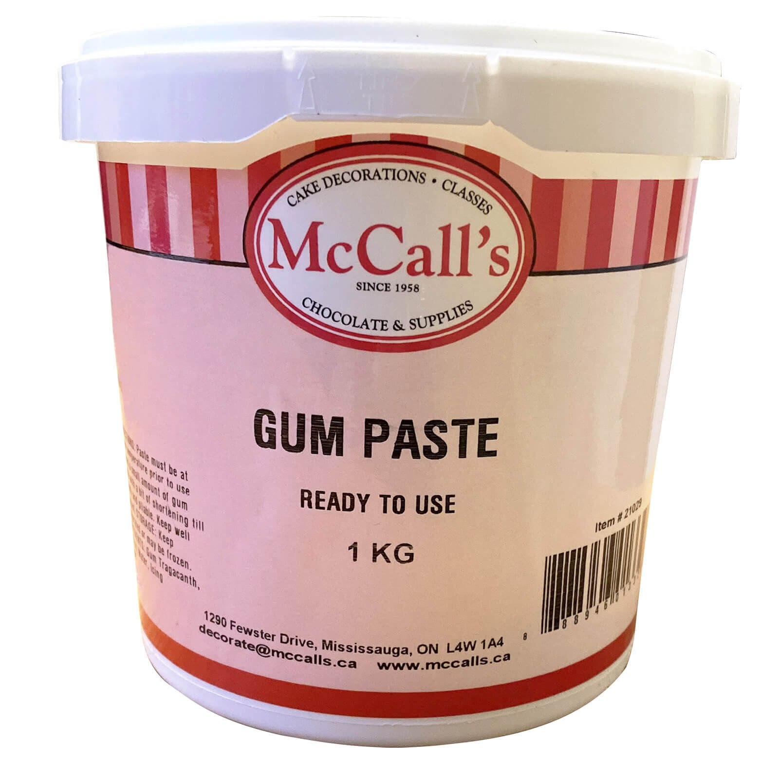 Gum Paste Ready to use - White 1 kg | McCall's