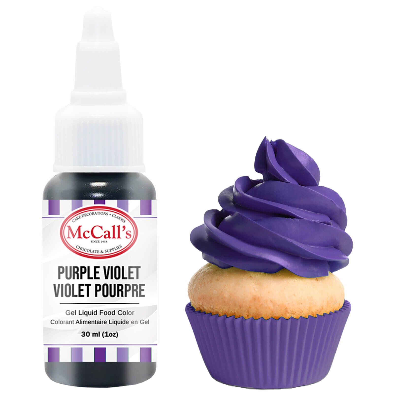 Purple Violet Liquid Gel Food Color 30ml | McCall's