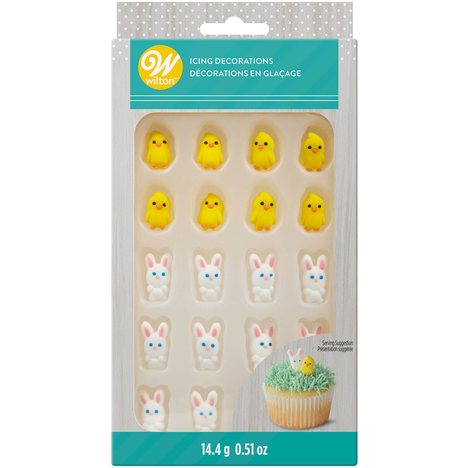 Wilton Mini Bunny & Chick Icing Decorations 2201-0-0289 | McCall's