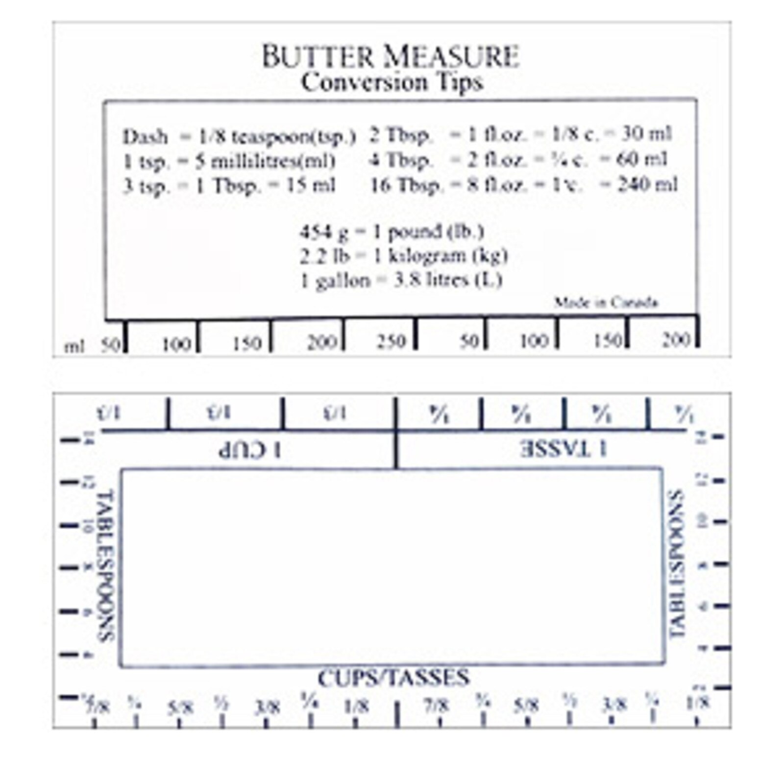 Bakers Butter Ruler / McCall's