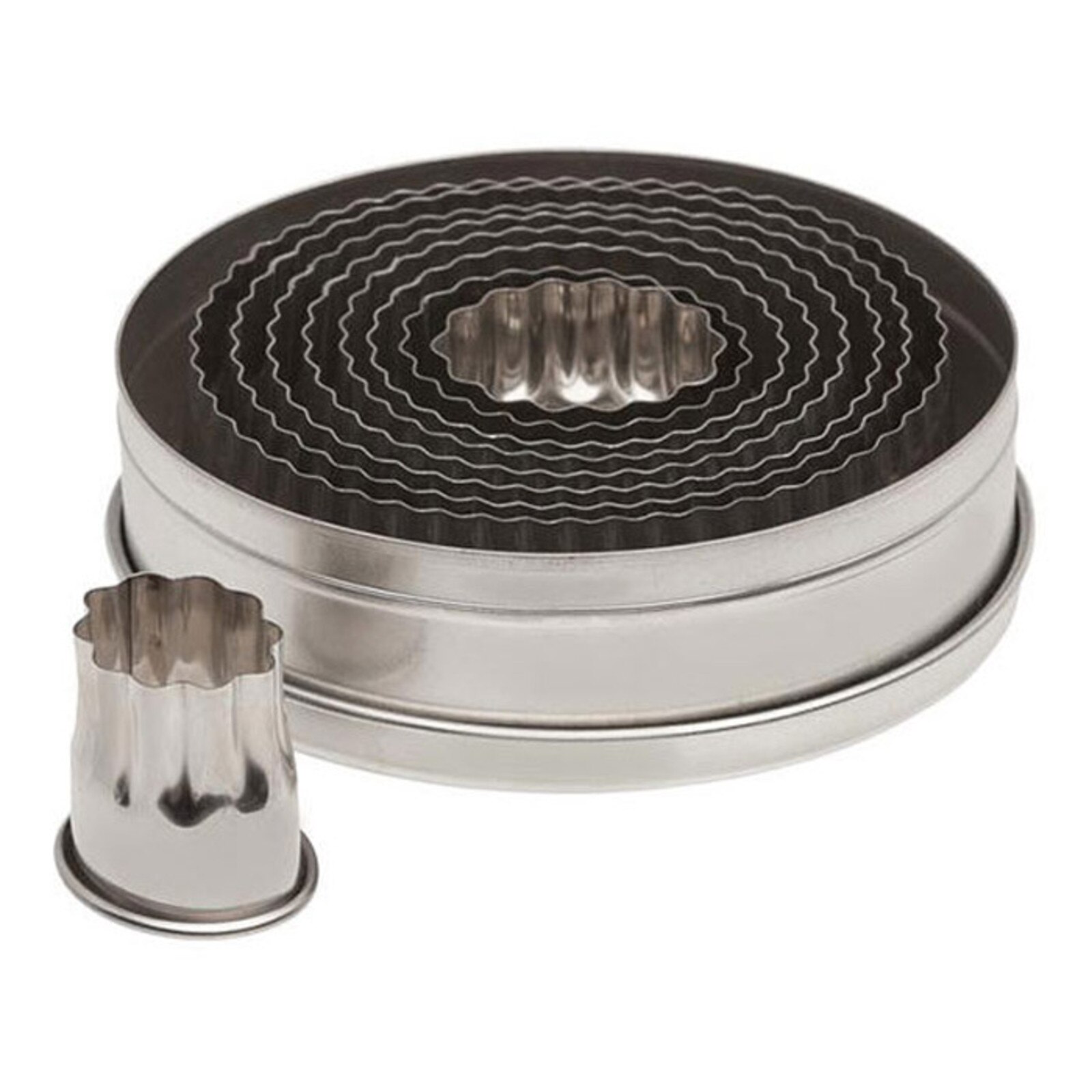 Oval Cutters Set 9 Pieces Fluted Edge S/S - Ateco # 5204 | McCall's